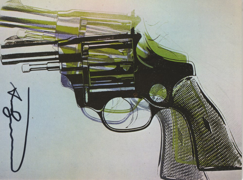 Fine Art & Photographs | Lot #2203: ANDY WARHOL - Guns #07 - Color ...