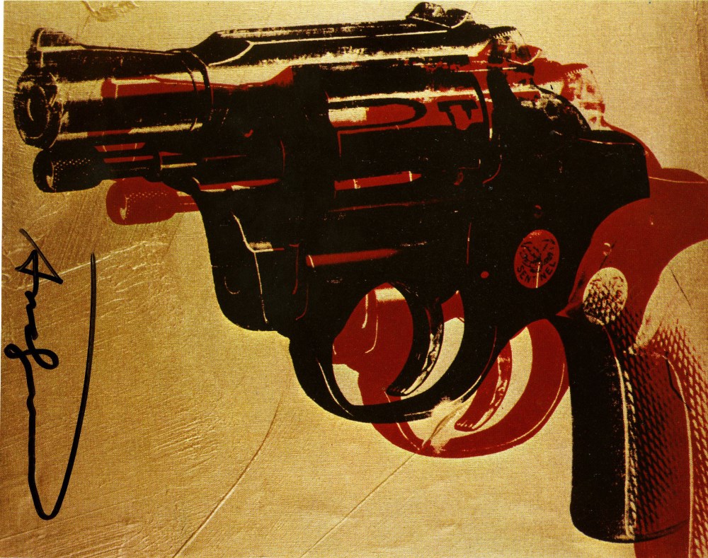 Fine Art & Photographs | Lot #2204: ANDY WARHOL - Guns #08 - Color ...